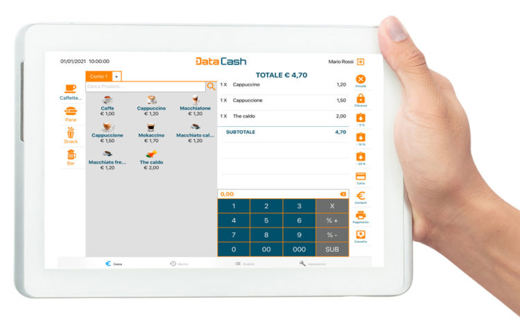 App scontrino elettronico e gestione punto cassa | Data Cash